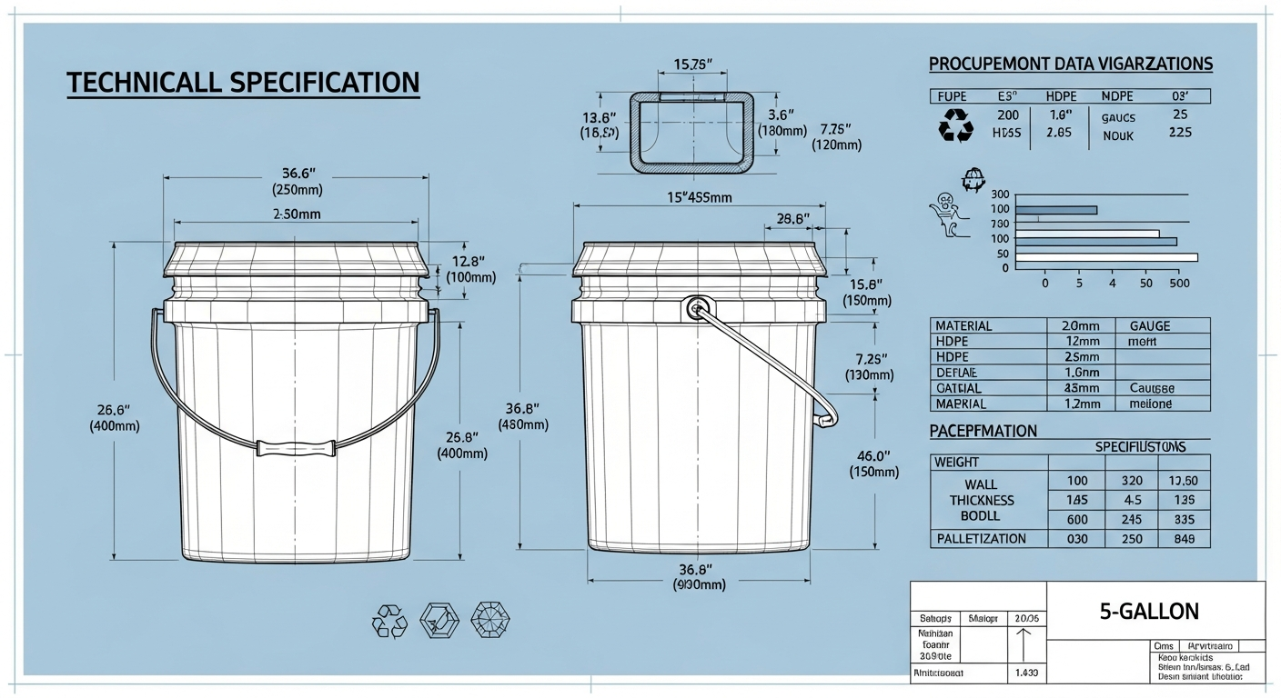 PailHQ - Industrial 5 Gallon HDPE Pails | UN Certified